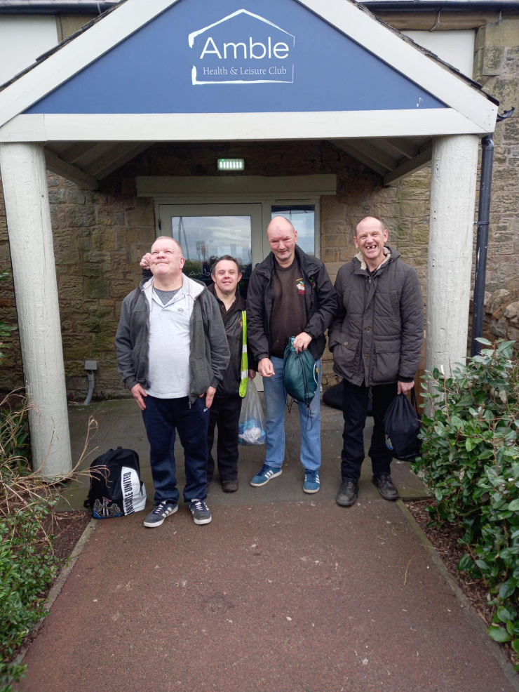 Swimming at Amble - Holder House CIC